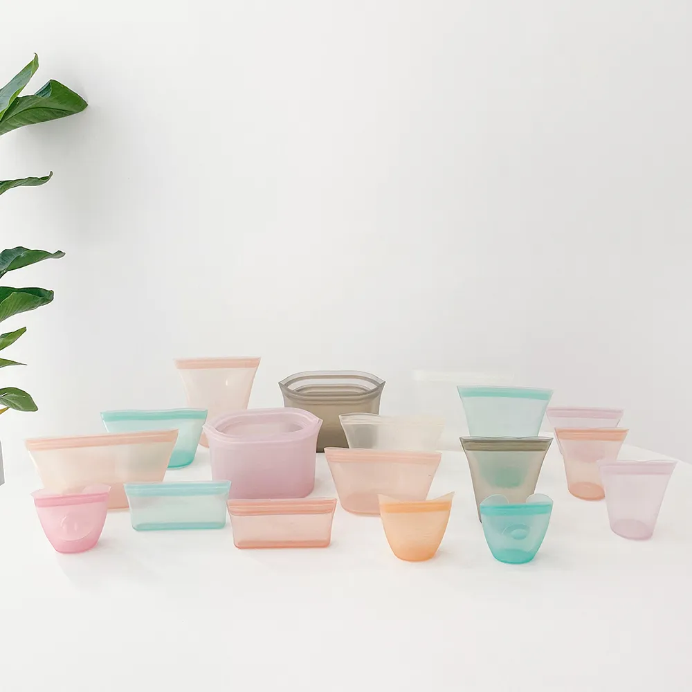 집탑 Zip Top 실리콘 지퍼백 디쉬 8p 풀세트(라벤더) - 감도 깊은 취향 셀렉트샵 29CM