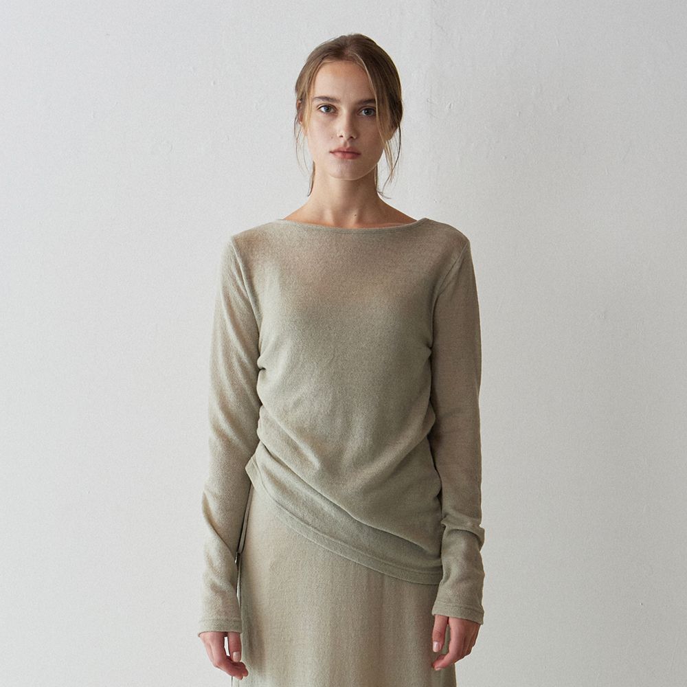 STRING SHEER KNIT TOP (3COLORS) - 감도 깊은 취향 셀렉트샵 29CM