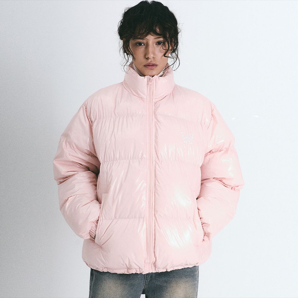 NICOLE BUTTERFLY GLOSSY PUFFER PADDING_PINK - 감도 깊은 취향 셀렉트샵 29CM