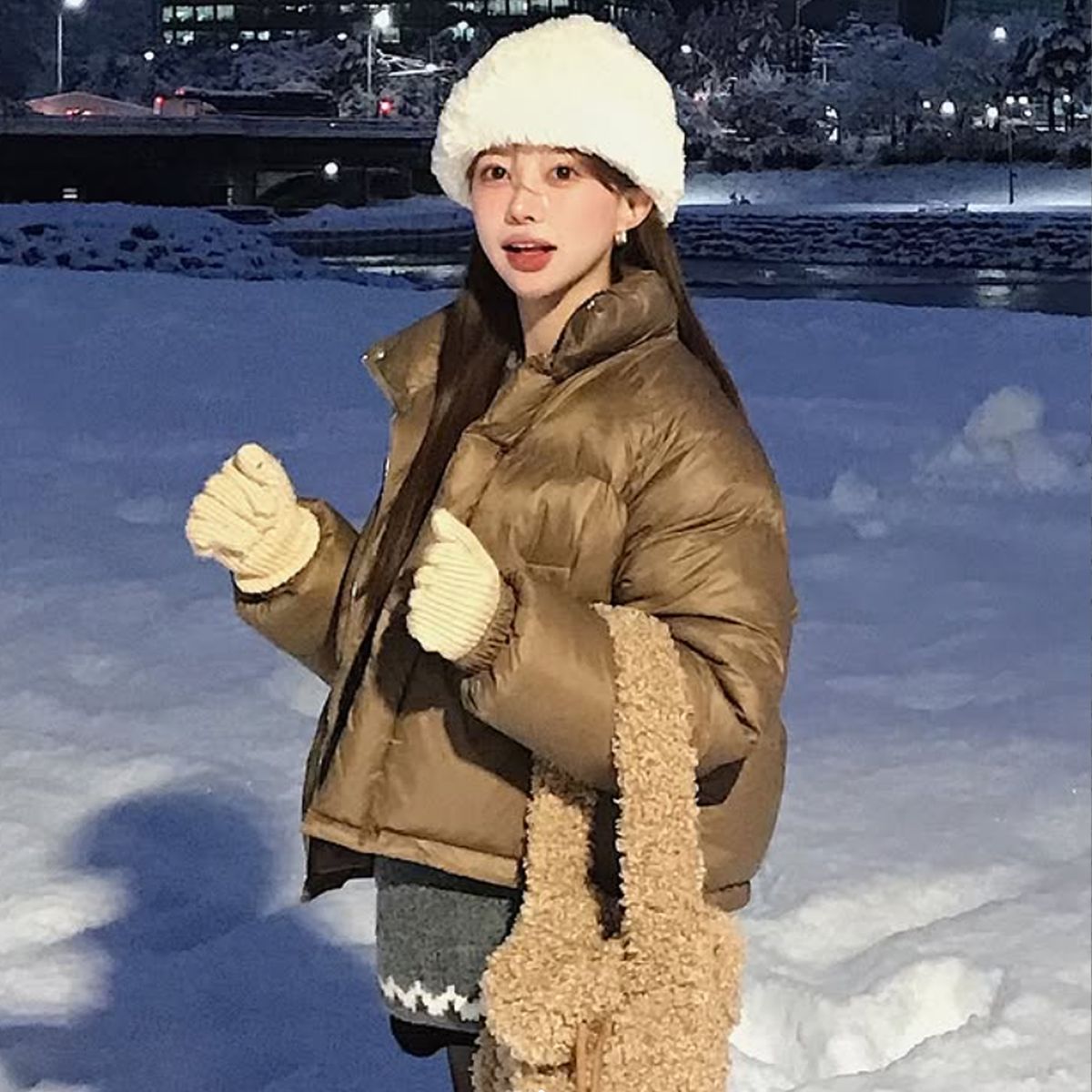 Beige Label Crop Puffer Jacket - 3 Colors - 감도 깊은 취향 셀렉트샵 29CM