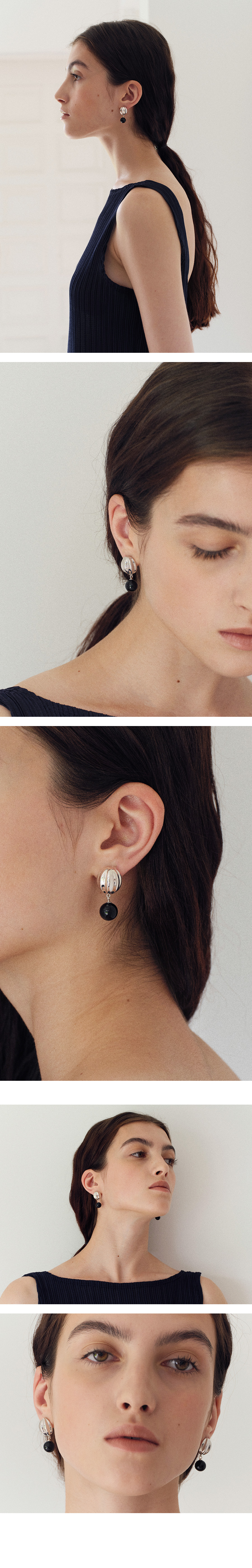 Nutty in onxy earring - 감도 깊은 취향 셀렉트샵 29CM