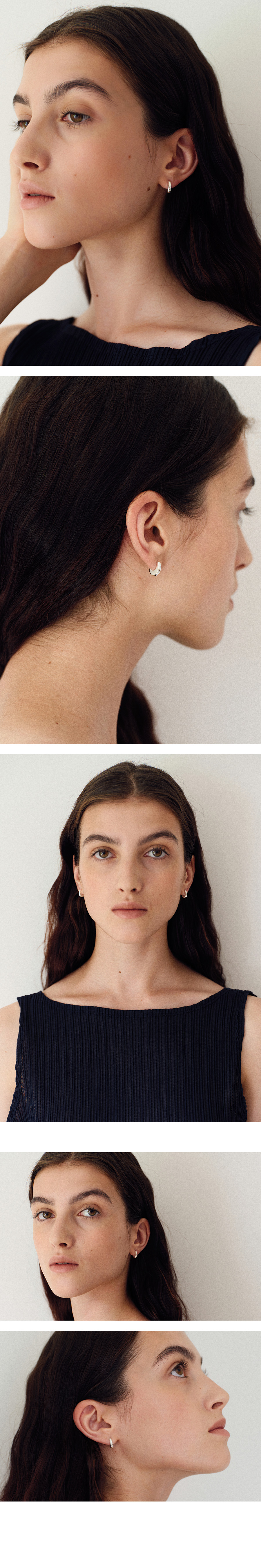 Tiny crescent moon earring - 감도 깊은 취향 셀렉트샵 29CM