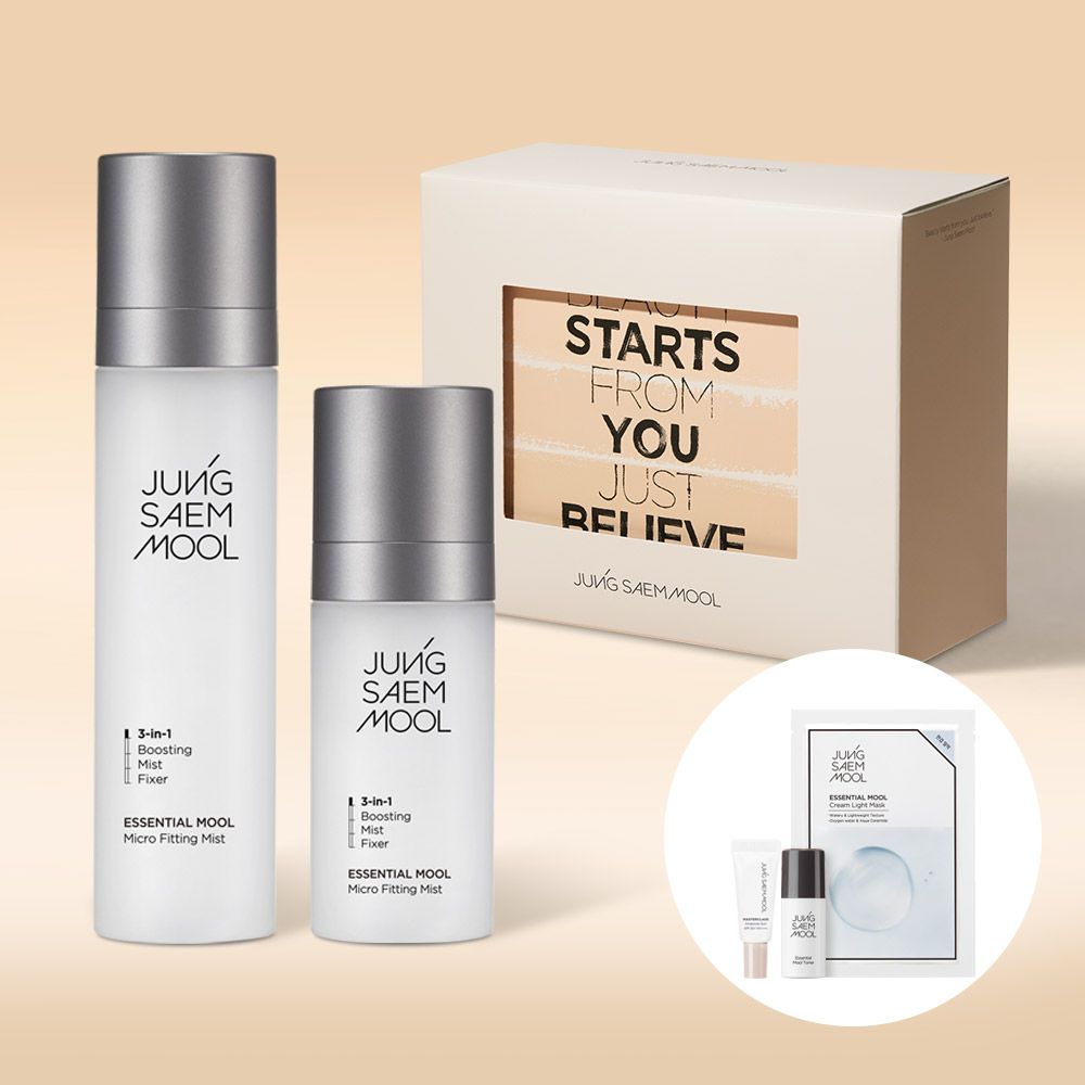 [선물포장] 정샘물 에센셜 물 마이크로 피팅 미스트 120ml + 55ml (물토너15ml + 앰플선5ml + 물크림라이트마스크 증정) - 감도 깊은 취향 셀렉트샵 29CM