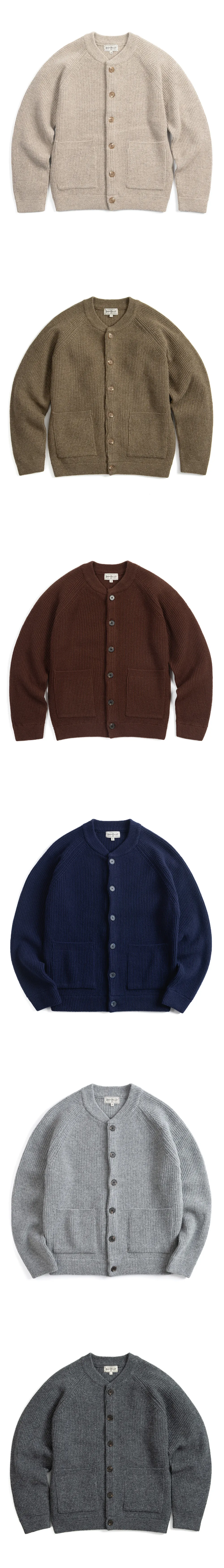 LAMBSWOOL ROUND NECK CARDIGAN (6 color) - 감도 깊은 취향 셀렉트샵 29CM