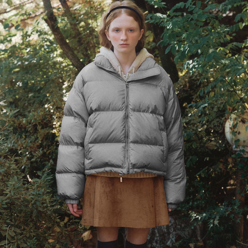 Shiny Puffer Duck Down Short Padding - gray - 감도 깊은 취향 셀렉트샵 29CM
