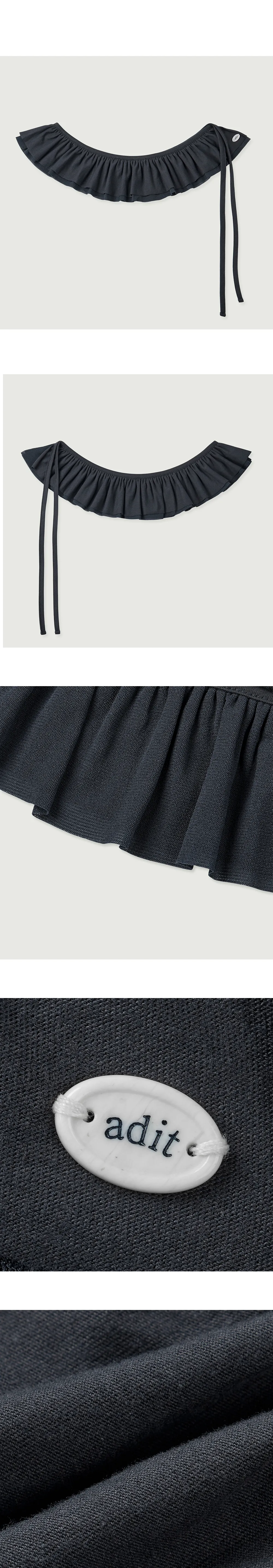 Mesh ruffle belt_dark gray - 감도 깊은 취향 셀렉트샵 29CM