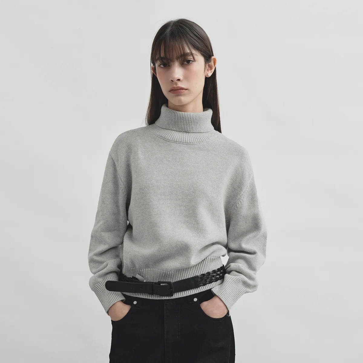 세미 크롭 터틀넥 니트 MDTS033_6 Colors - 감도 깊은 취향 셀렉트샵 29CM