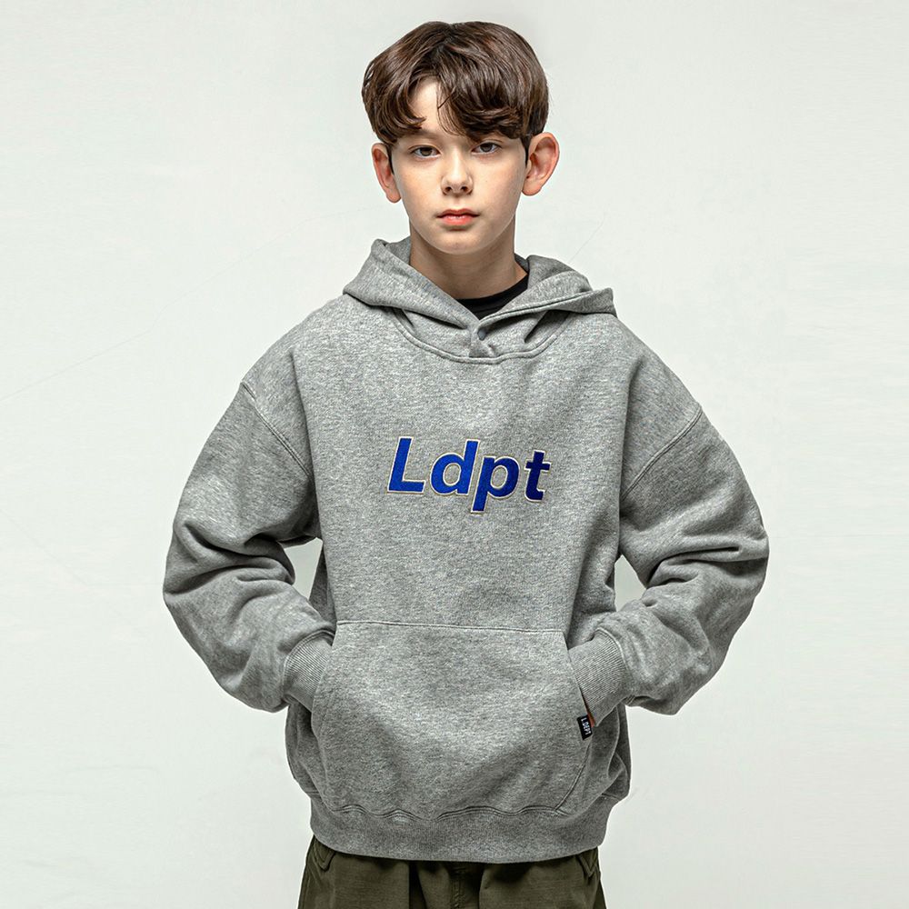 LDPT 자수 로고 후드 티셔츠 Grey - 감도 깊은 취향 셀렉트샵 29CM