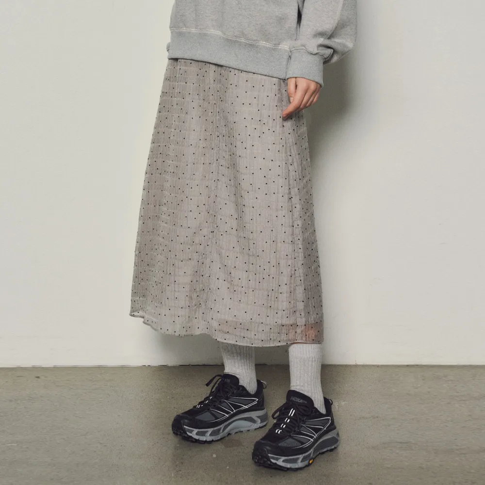 Dot See-through Layered Skirts_CTS609(Grey) - 감도 깊은 취향 셀렉트샵 29CM