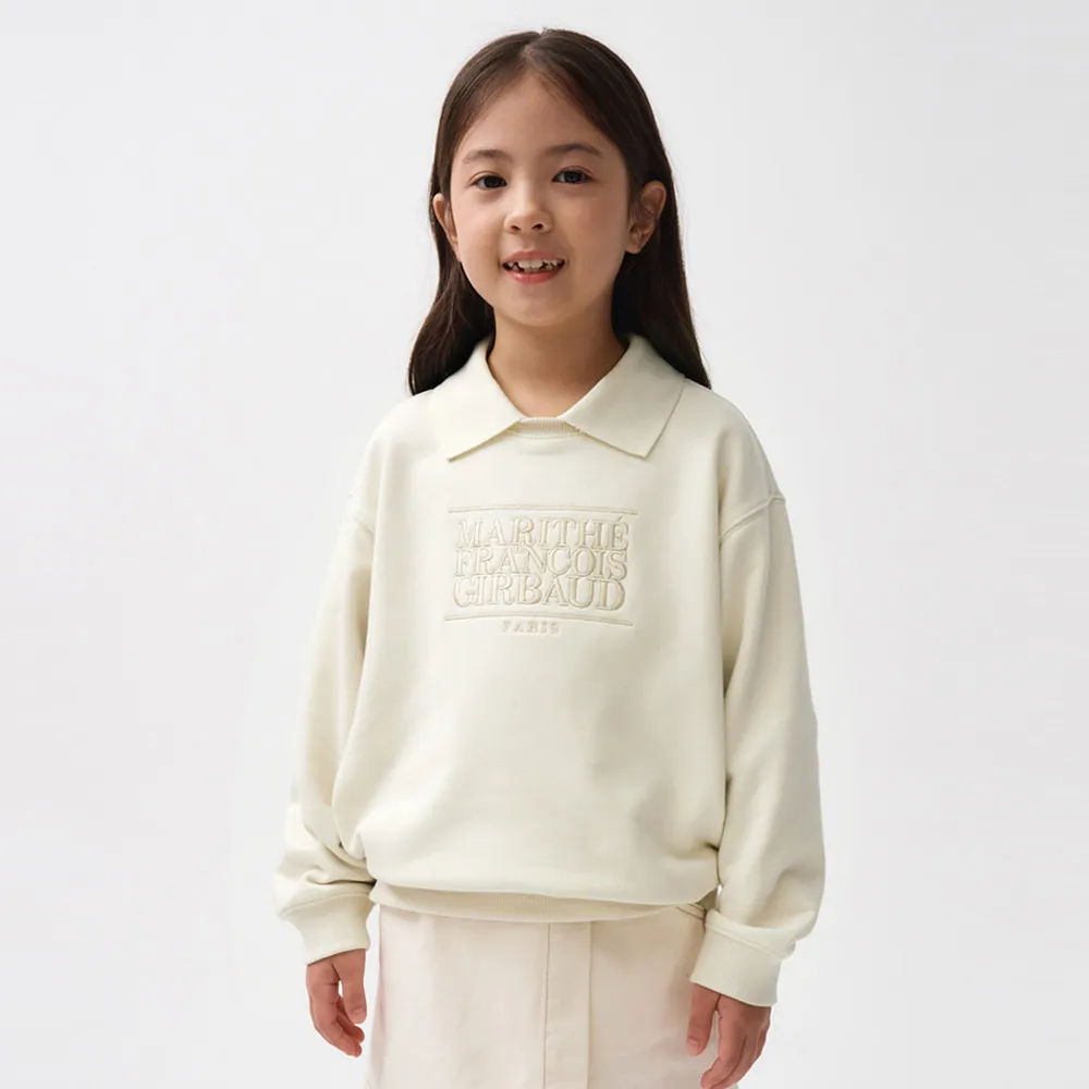 KIDS CLASSIC LOGO COLLAR SWEATSHIRT ivory - 감도 깊은 취향 셀렉트샵 29CM