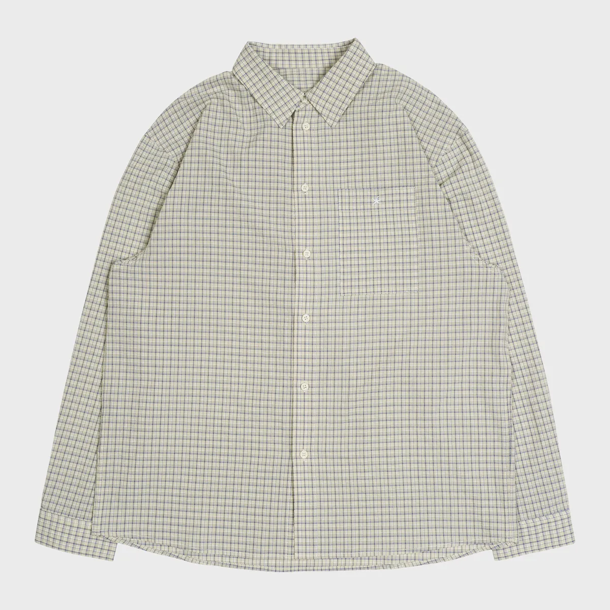 TCM mini logo check shirts (beige) - 감도 깊은 취향 셀렉트샵 29CM