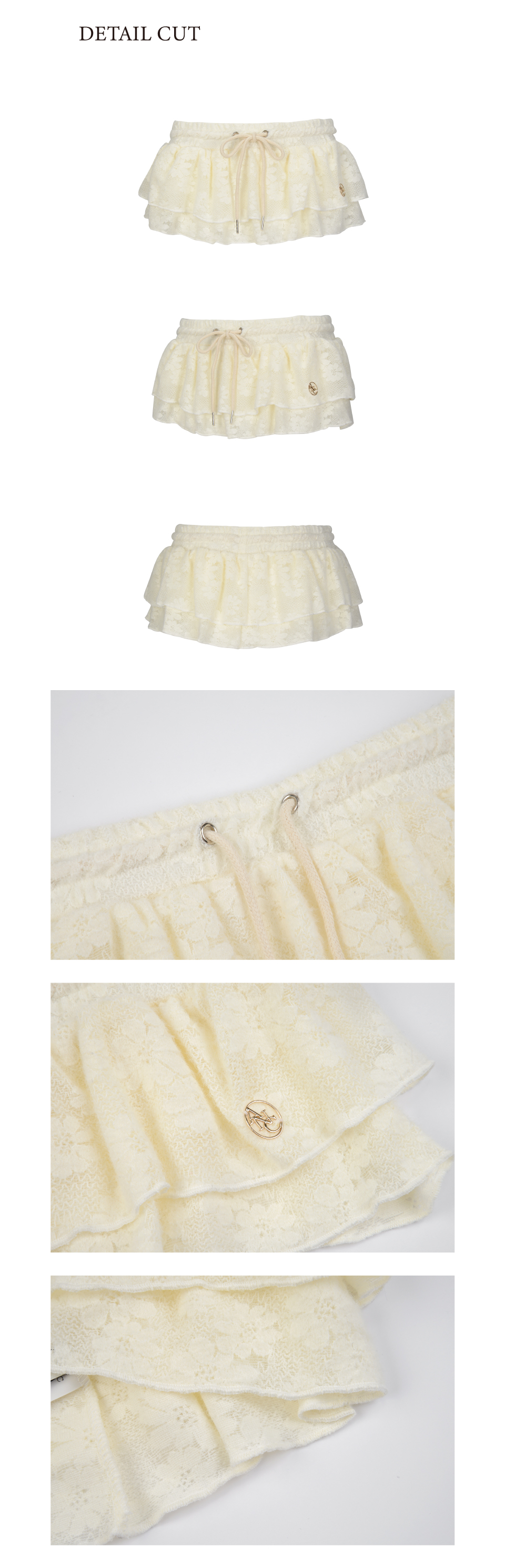 LACE LAYERED MINI SKIRT_IVORY - 감도 깊은 취향 셀렉트샵 29CM