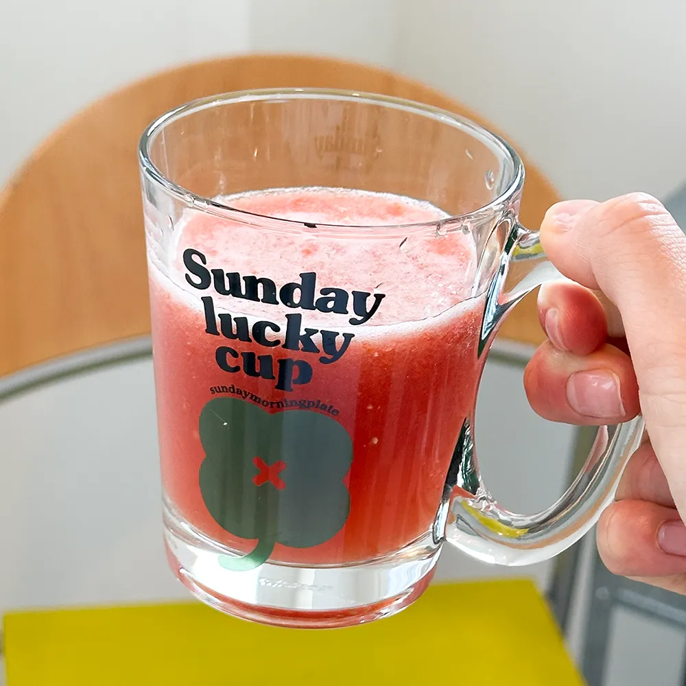 선데이 럭키 유리 머그컵 320ml - 감도 깊은 취향 셀렉트샵 29CM