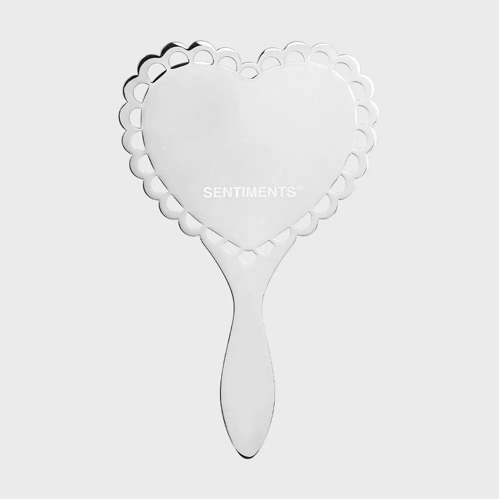NO.605 [SILVER] HEART HAND MIRROR - 감도 깊은 취향 셀렉트샵 29CM