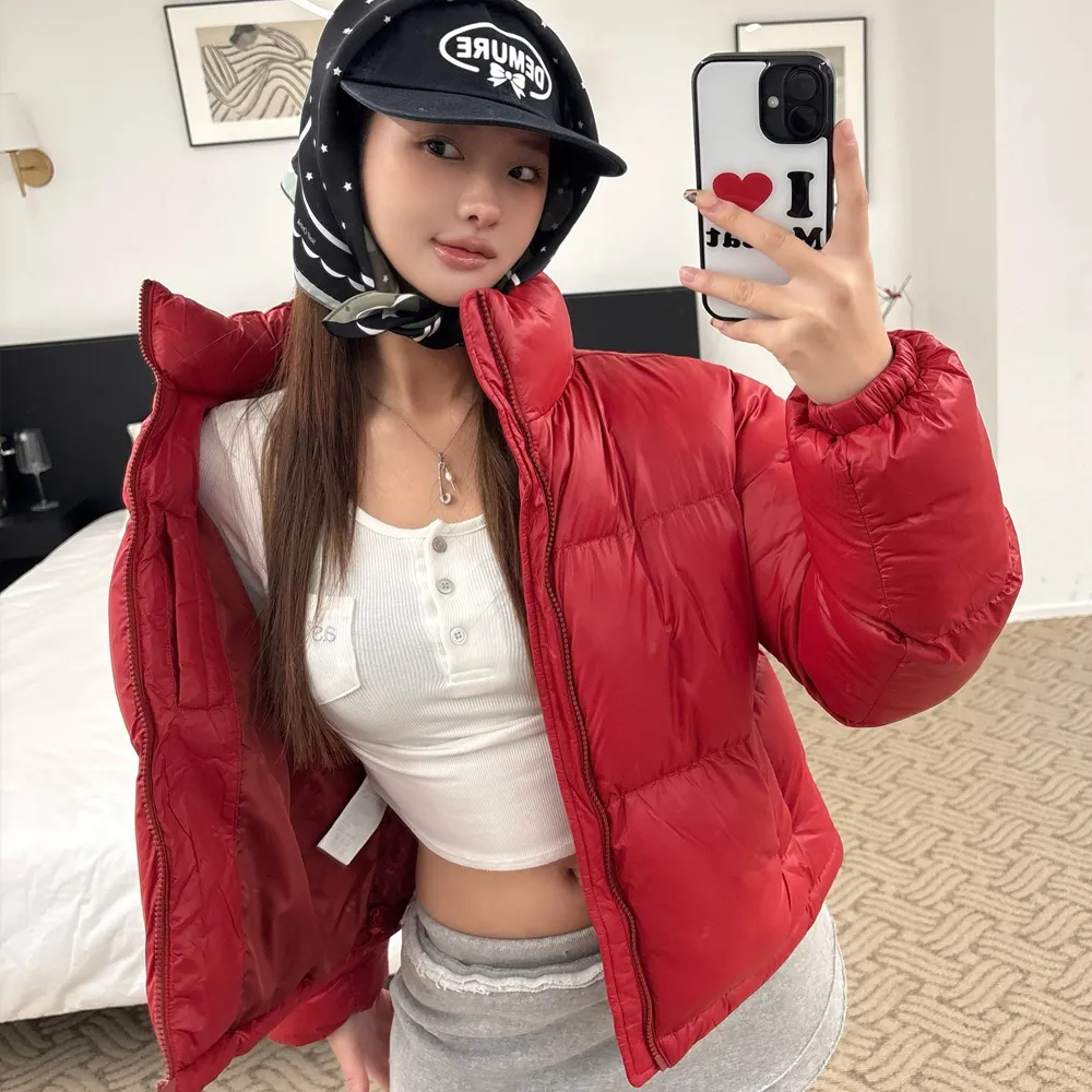 AMES CROP PUFFER PADDING RED - 감도 깊은 취향 셀렉트샵 29CM