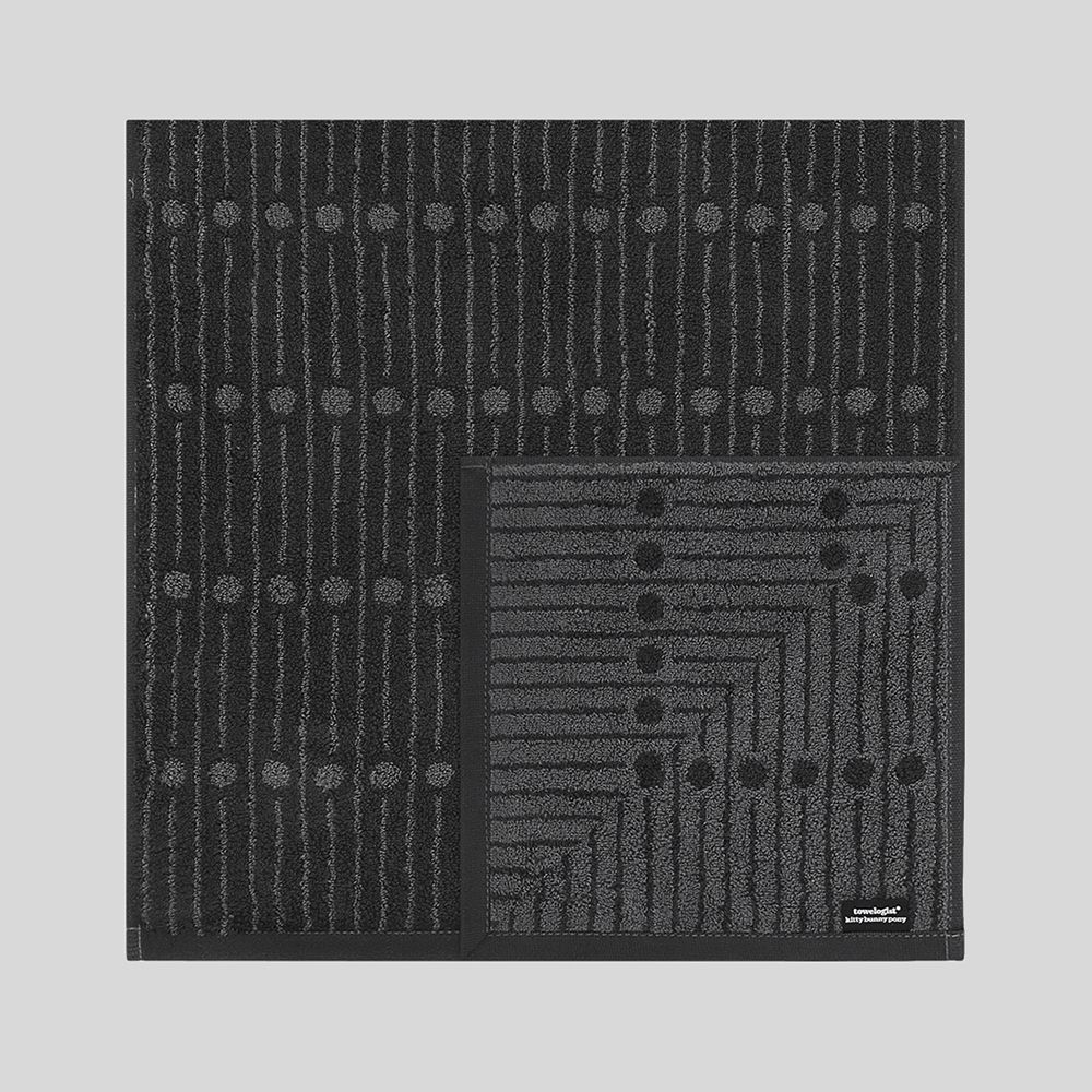 [29CM단독][타월로지스트x키티버니포니] Miller Reverse Black 40x80cm, 1ea - 감도 깊은 취향 셀렉트샵 29CM