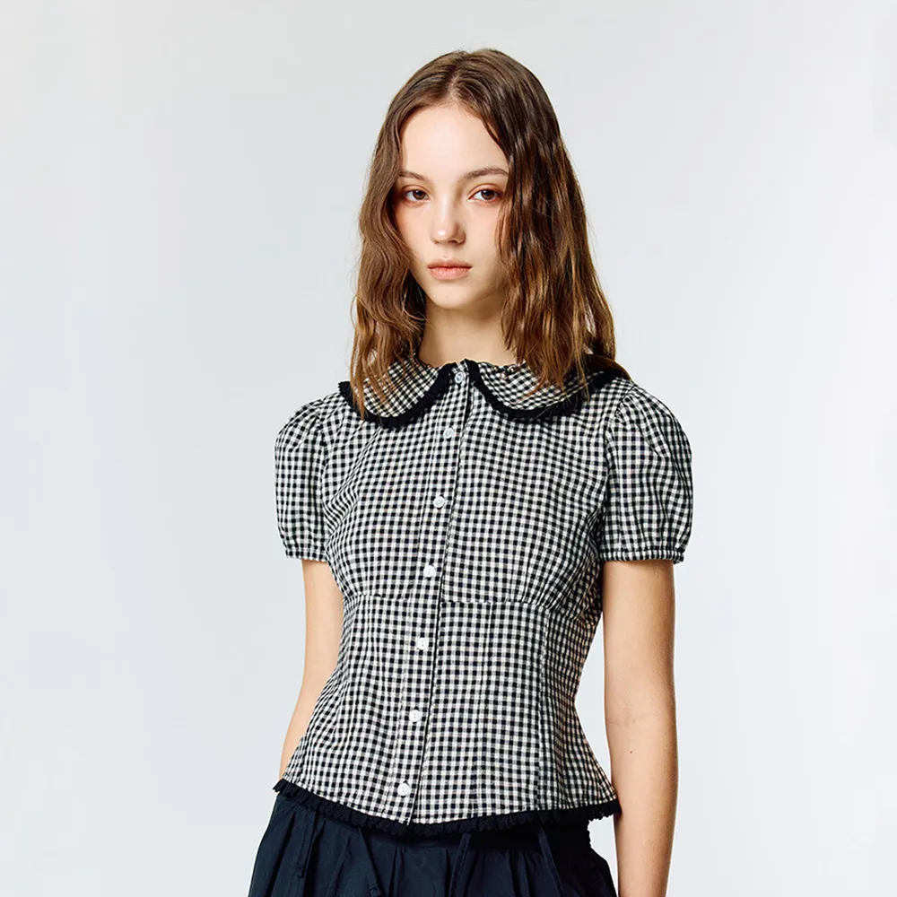 L15 CHECK PUFF SHIRT(BLACK) - 감도 깊은 취향 셀렉트샵 29CM