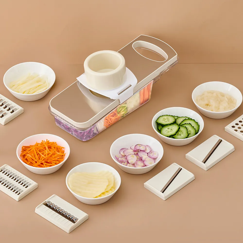 304스테인레스 슬라이서 6종 다용도 마그넷 만능 채칼 세트 (받침통 포함) - 감도 깊은 취향 셀렉트샵 29CM