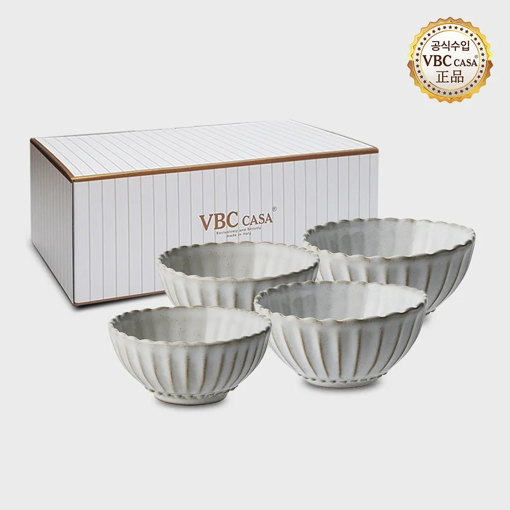 [SET] 폰다코 스트라이프 공기 대접 2인 4P(기프트박스 증정) - 감도 깊은 취향 셀렉트샵 29CM