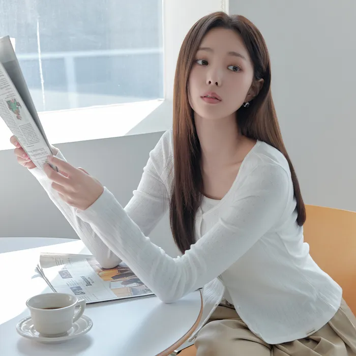 아일렛 가디건 세트_IVORY - 감도 깊은 취향 셀렉트샵 29CM