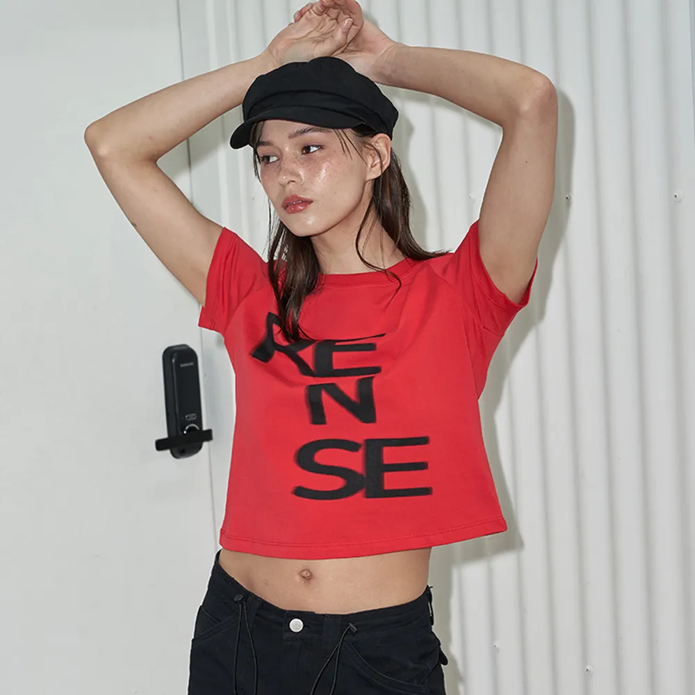 Normal Blur Logo Half T-shirt Red - 감도 깊은 취향 셀렉트샵 29CM
