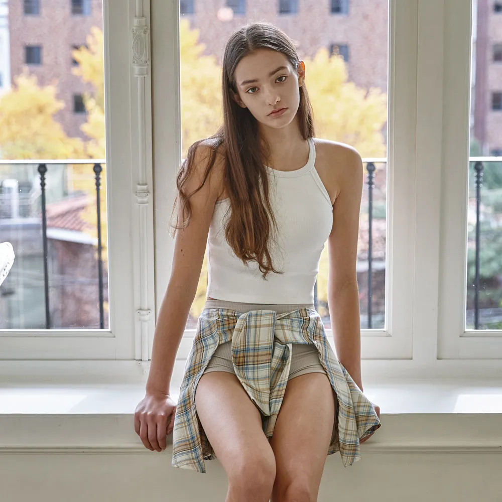 피그먼트 홀터 슬리브리스 DEVI-TS0049-화이트 - 감도 깊은 취향 셀렉트샵 29CM