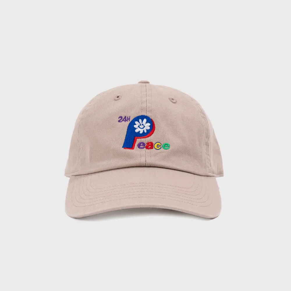 24H PEACE SMILE WASHED CAP (SAND KHAKI) - 감도 깊은 취향 셀렉트샵 29CM