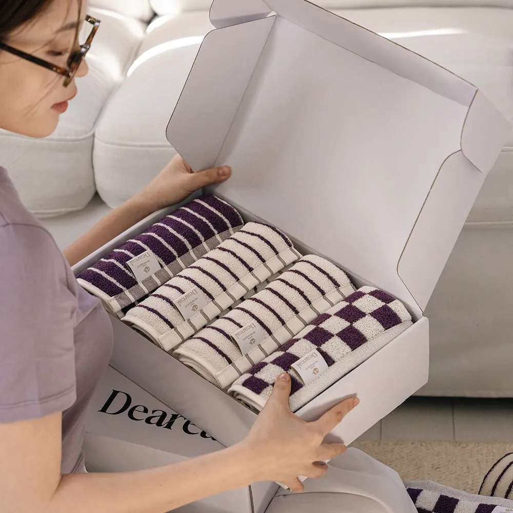 그레이프 수건_4P(패키지포장) - 감도 깊은 취향 셀렉트샵 29CM