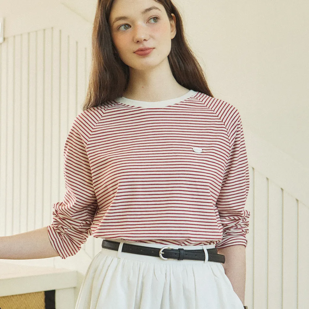 Stripe Raglan T-shirt - Red - 감도 깊은 취향 셀렉트샵 29CM
