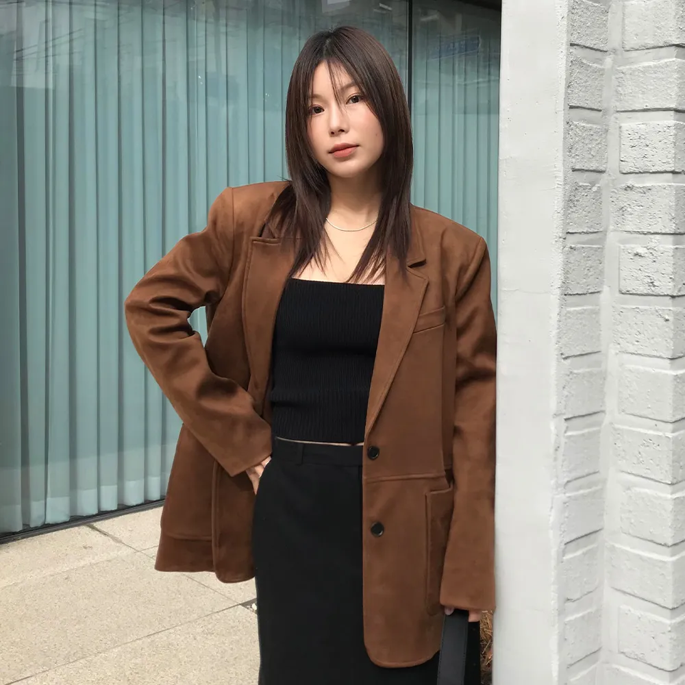 [인플루언서PICK][COUTURE]스웨이드하프자켓 MZJK2273 - 감도 깊은 취향 셀렉트샵 29CM