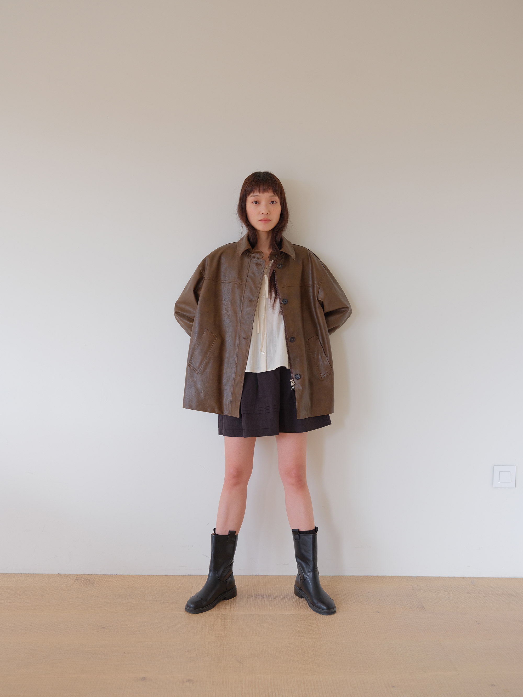 3rd) moui Cotton pintuck skirt (BLACK) - 감도 깊은 취향 셀렉트샵 29CM