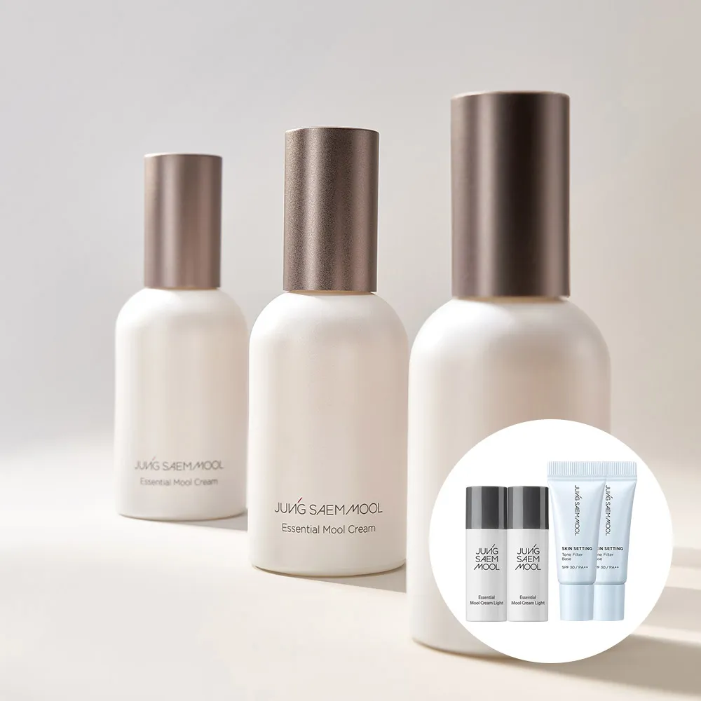 쇼핑백증정화잘먹크림 정샘물 에센셜 물 크림 50ml 물크림라이트8ml 2개 톤필터베이스3ml 2개 증정 감도
