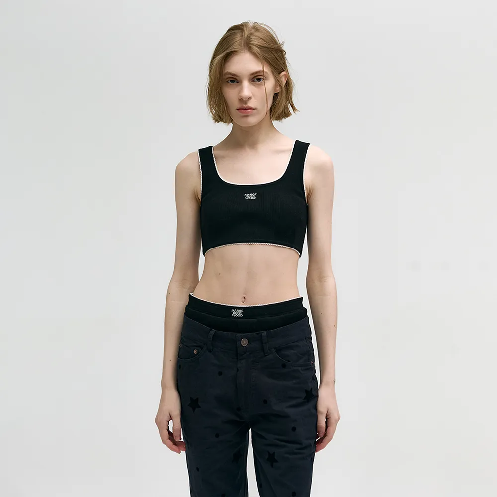 TRIMMING RIP TOP_black - 감도 깊은 취향 셀렉트샵 29CM