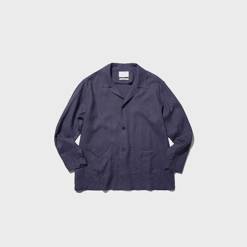 [25SS] Premium Linen Work Jacket - Dusty Navy - 감도 깊은 취향 셀렉트샵 29CM