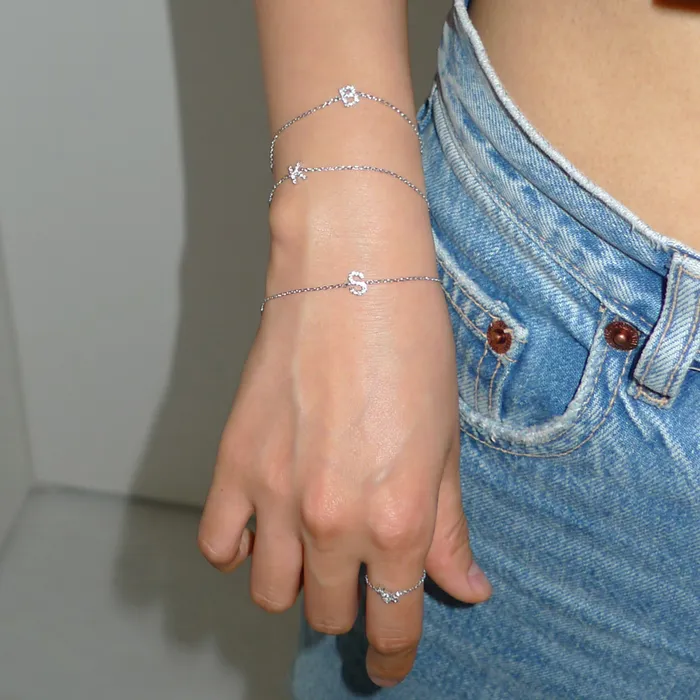 925 silve. Initial bracelet - 감도 깊은 취향 셀렉트샵 29CM