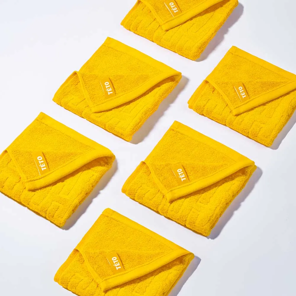 6P 시그니처 옐로우 수피마 핸드타올 34x34 - 감도 깊은 취향 셀렉트샵 29CM