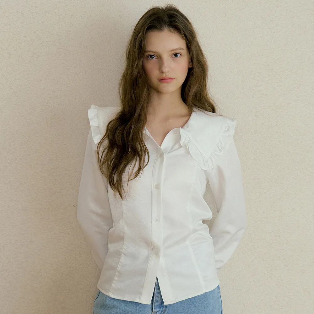GENA ESSENTIAL BLOUSE WHITE - 감도 깊은 취향 셀렉트샵 29CM