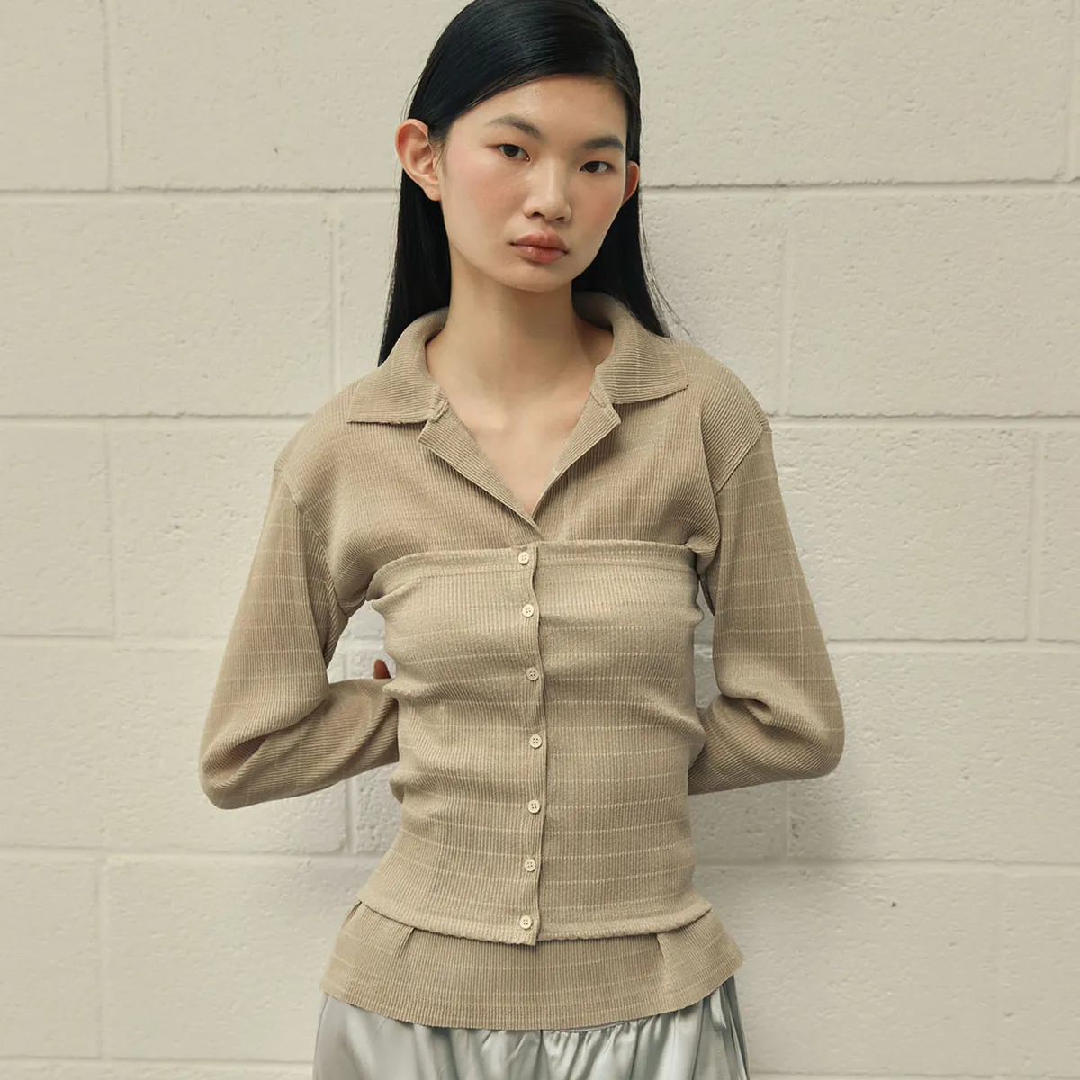 PLEATS LAYERED SHIRTS [ BEIGE ] - 감도 깊은 취향 셀렉트샵 29CM
