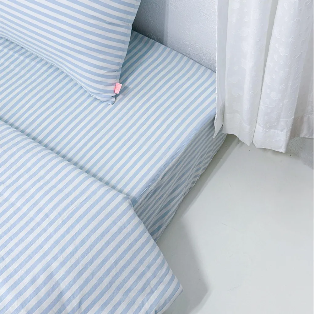 Powder Blue Stripe 이불커버/차렵이불 - 감도 깊은 취향 셀렉트샵 29CM