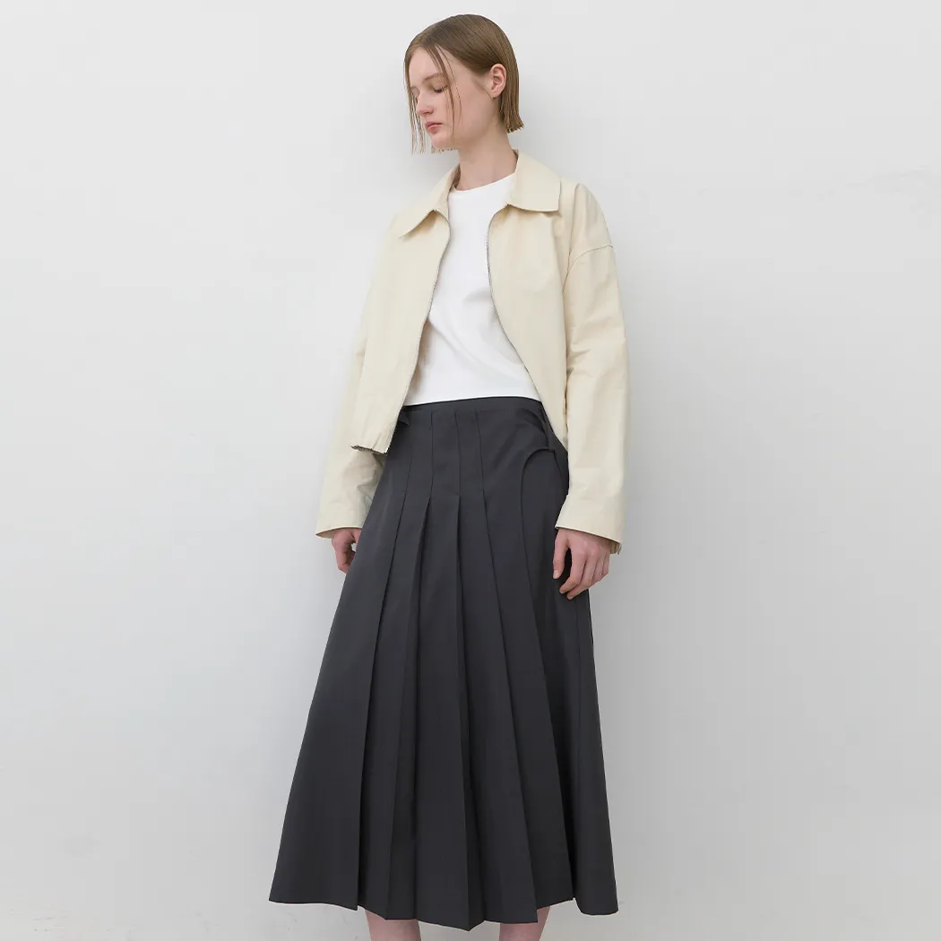 OVERLAP PLEATS SKIRT(SK-4992) - 감도 깊은 취향 셀렉트샵 29CM