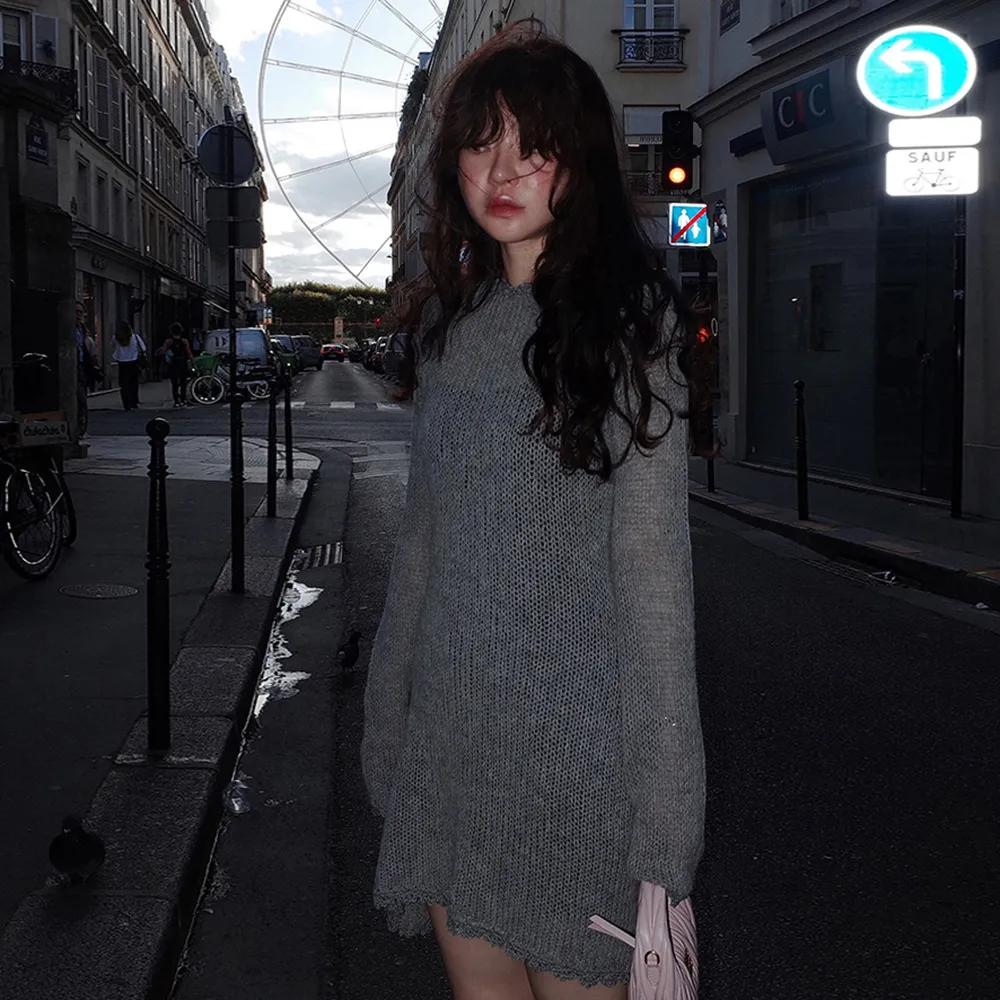 wool net knit mini dress - 감도 깊은 취향 셀렉트샵 29CM