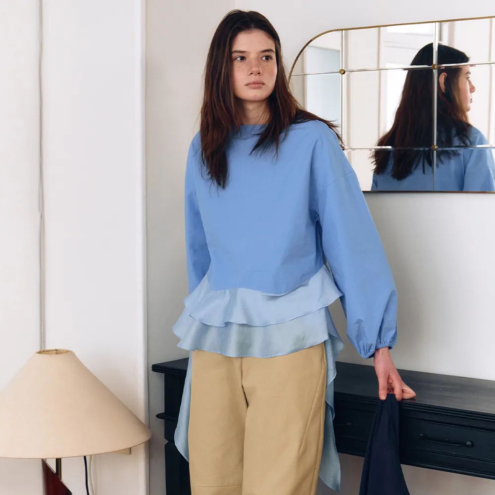 Ruffle Volume BL_(Blue) - 감도 깊은 취향 셀렉트샵 29CM