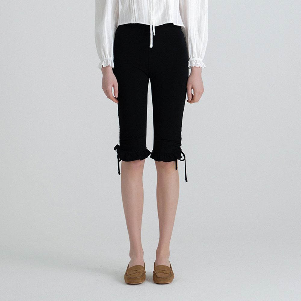 Pewter frill biker pants_black - 감도 깊은 취향 셀렉트샵 29CM