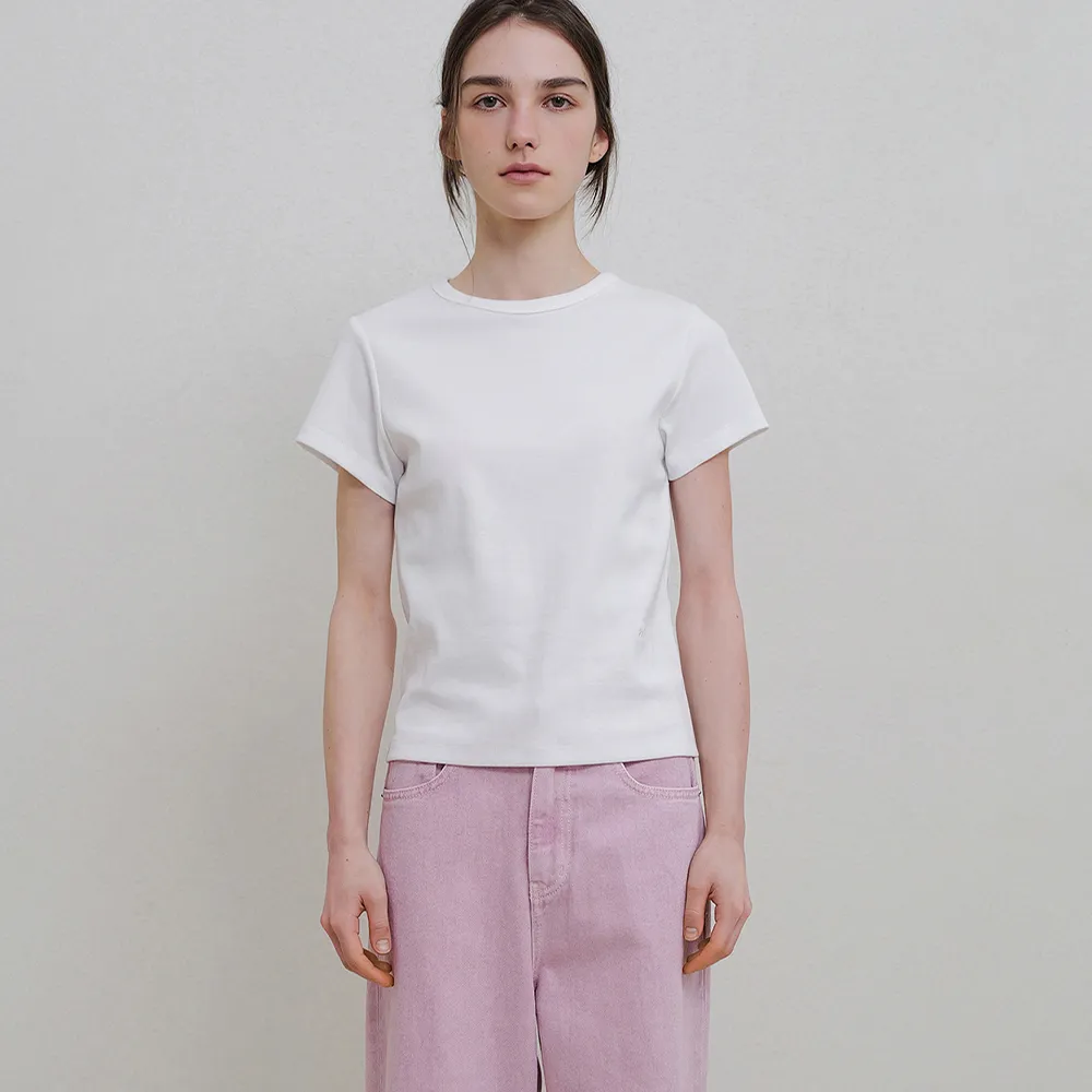 Bessette half tee (white) - 감도 깊은 취향 셀렉트샵 29CM