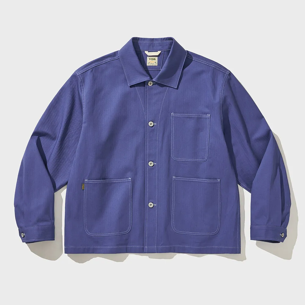 P41 HBT UTILITY JACKET [French Blue] - 감도 깊은 취향 셀렉트샵 29CM