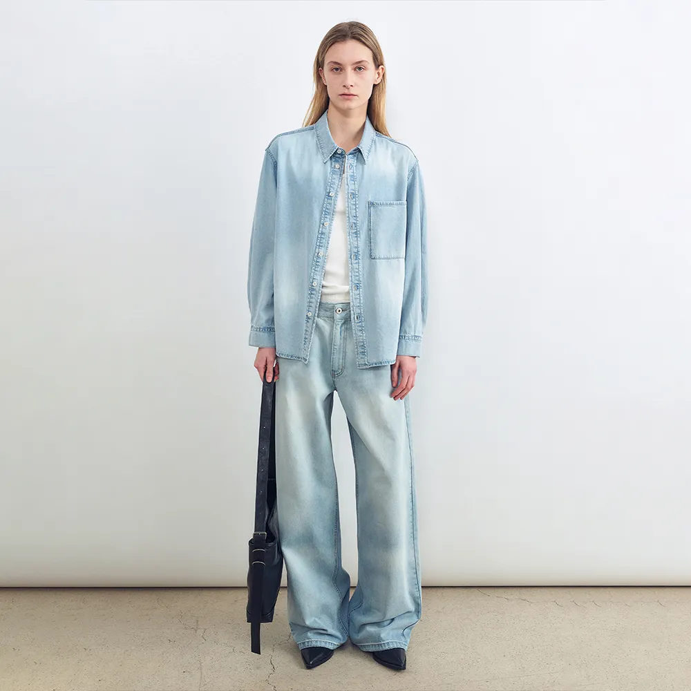 [CALIK] 로우 웨이스트 와이드 진 LIGHT BLUE - 감도 깊은 취향 셀렉트샵 29CM