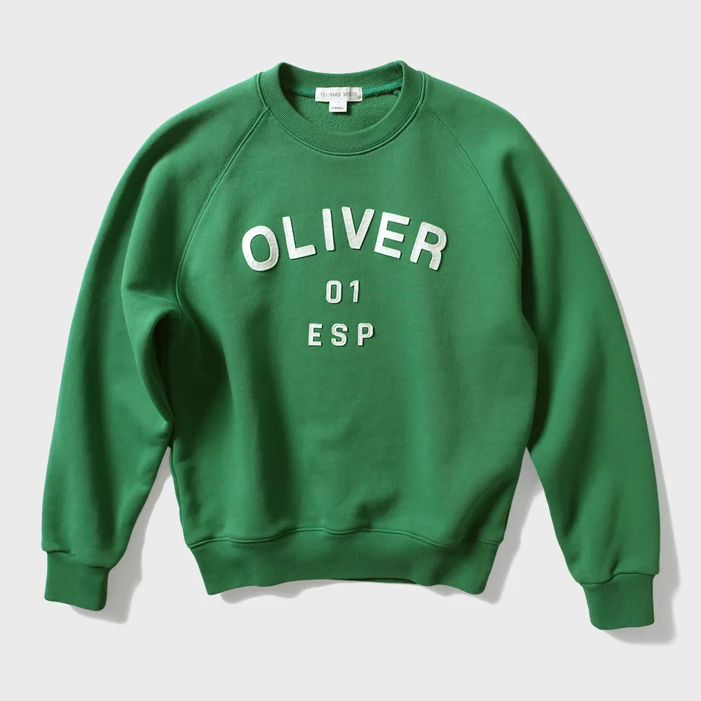 TF1-TS02 사커 펠트 스웻 라운드-올리버그린 - 감도 깊은 취향 셀렉트샵 29CM