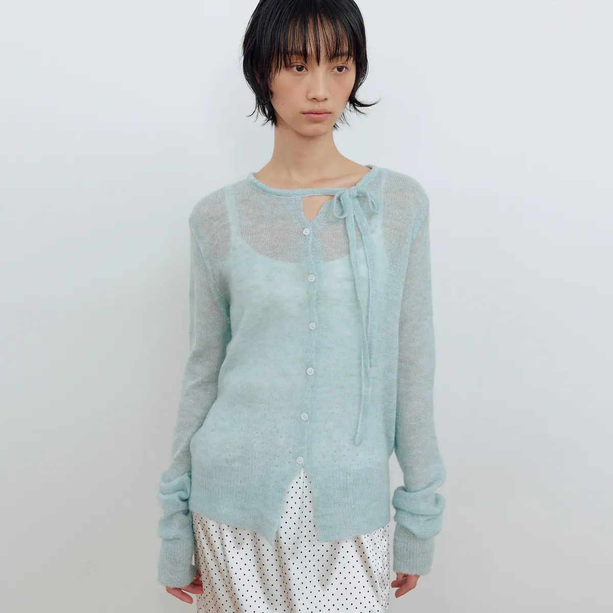 STRING CARDIGAN_MINT - 감도 깊은 취향 셀렉트샵 29CM