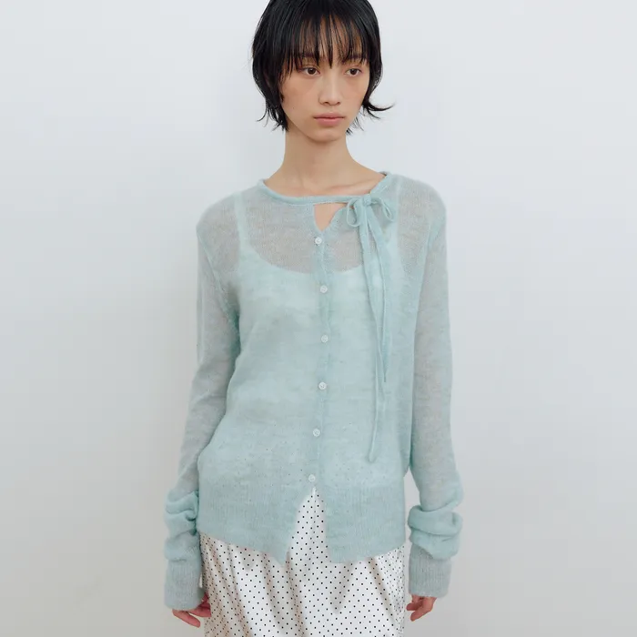 STRING CARDIGAN_MINT - 감도 깊은 취향 셀렉트샵 29CM