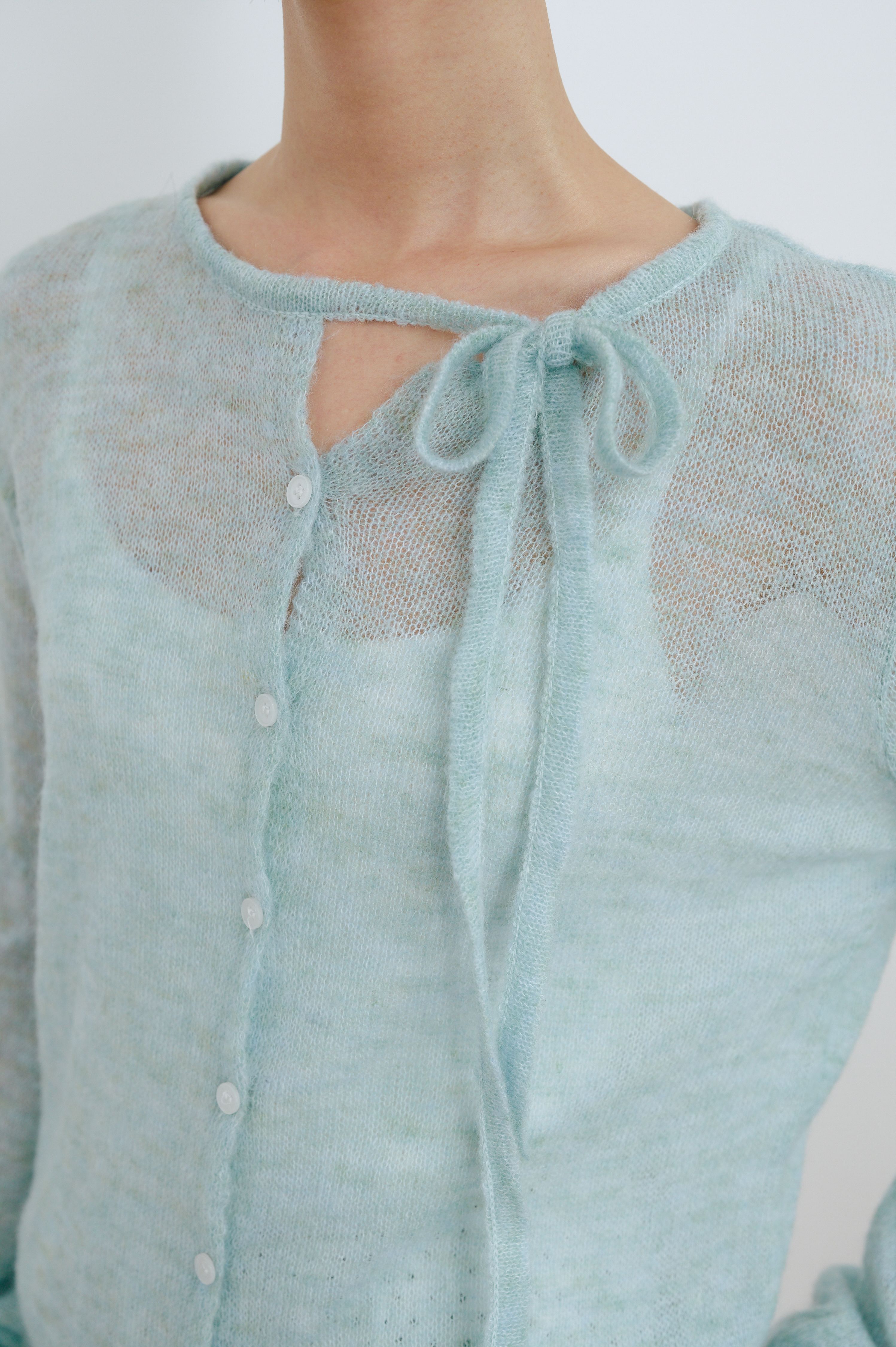 STRING CARDIGAN_MINT - 감도 깊은 취향 셀렉트샵 29CM